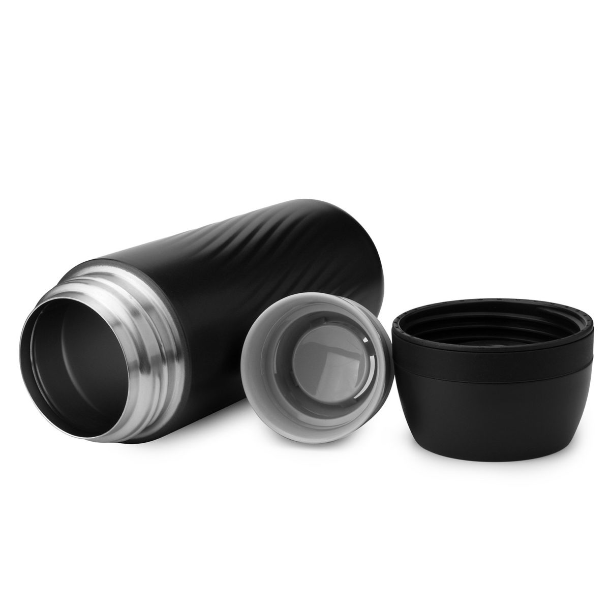 Stainless Steel Vacuum Flask with Storage Cup Cap and Filter