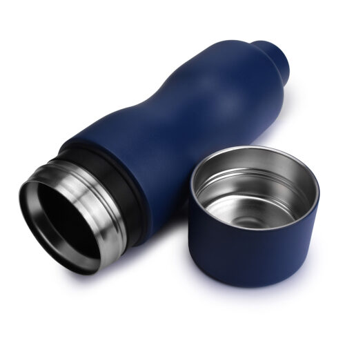 Insulated Water Bottle Dual Opening Removable Bottom Dumbbell Shaped