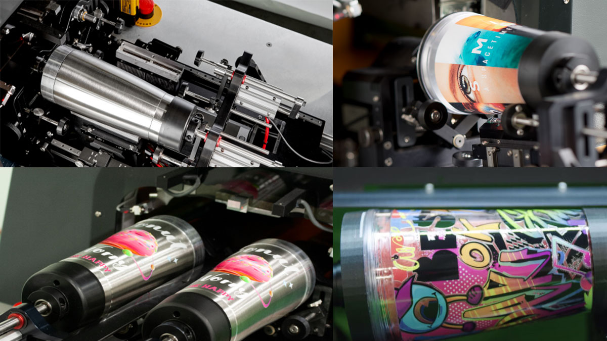 Rotary Seamless Printing on Stainless Steel Tumblers Bottles: HELIX